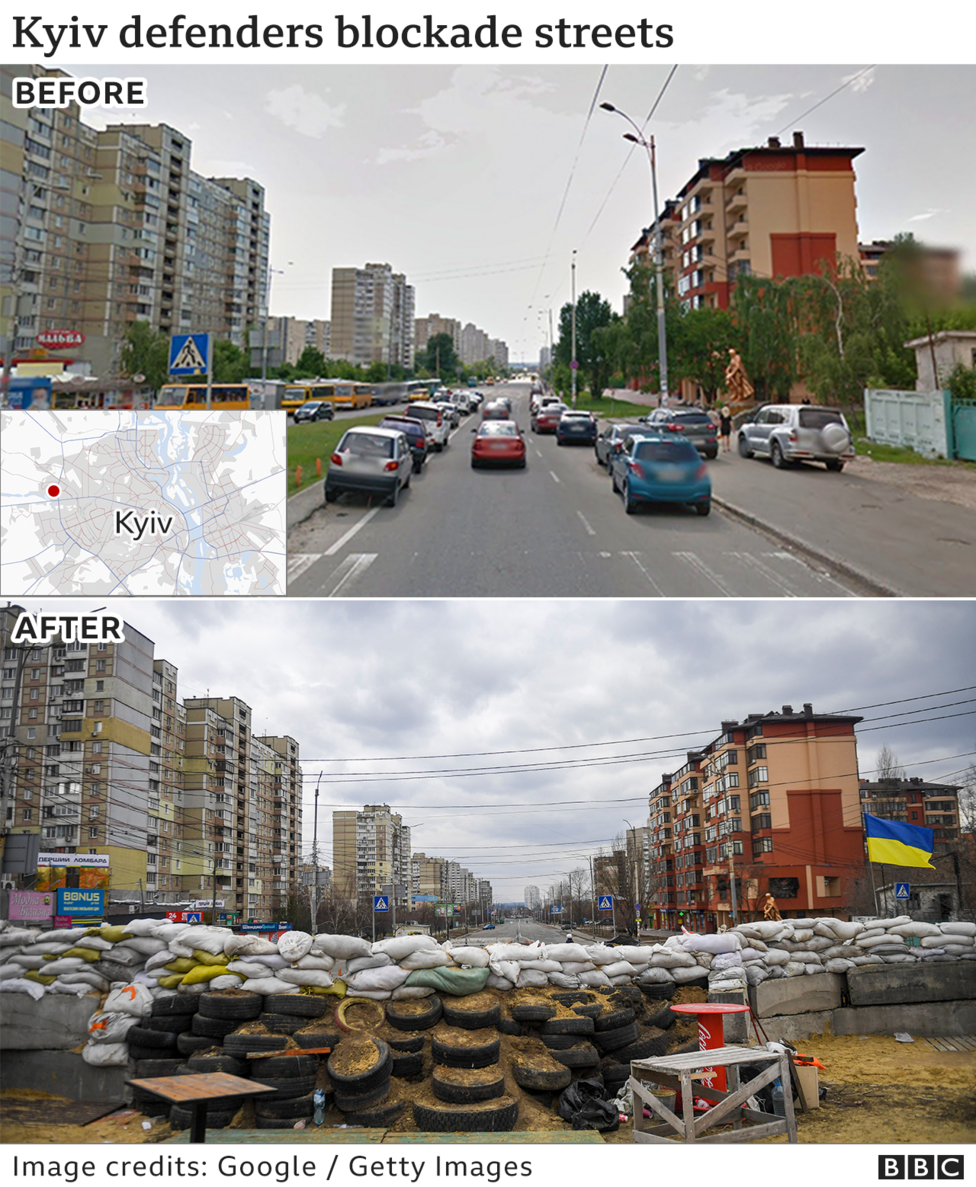 Ukraine war: Kyiv prepares for Russian attack - BBC News