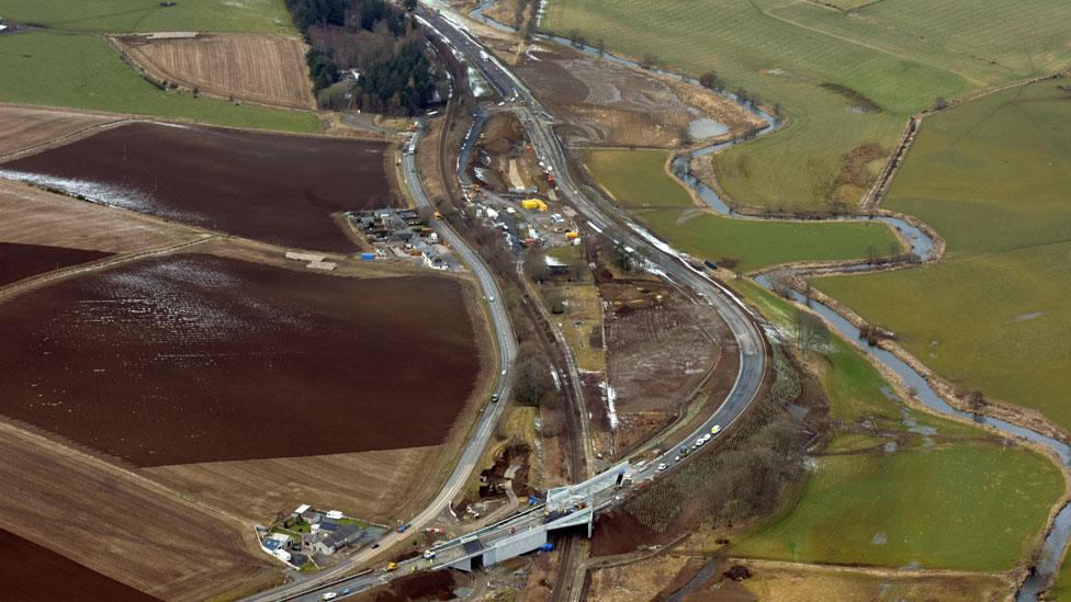 Work starts on A96 Inverness-Nairn dualling project - BBC News