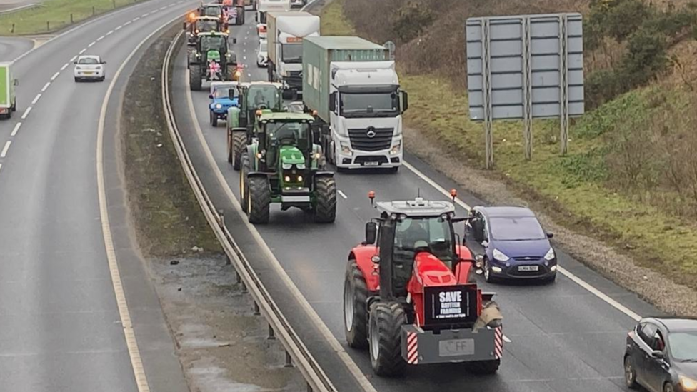 Suffolk Police reveals route for farmers' tractor go-slow protest - BBC ...