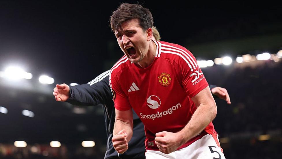 Man Utd 5-4 Lyon (7-6 on aggregate after extra time): Harry Maguire ...