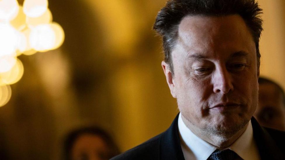 Elon Musk shares faked far-right 'detainment camp' post - BBC News