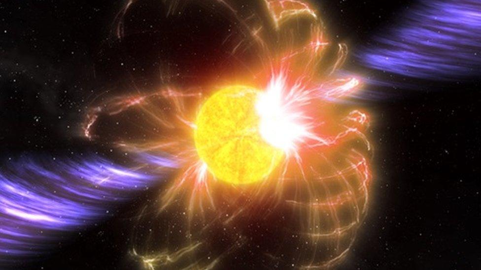 Dead star comes back to life in 'never seen before' event - BBC Newsround