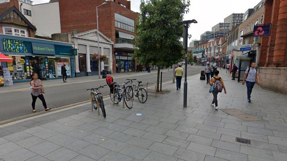 Five injured after car ploughs into pedestrians in Harrow - BBC News