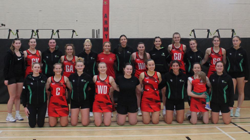 Guernsey netball team plays Army ahead of Jersey clash - BBC News