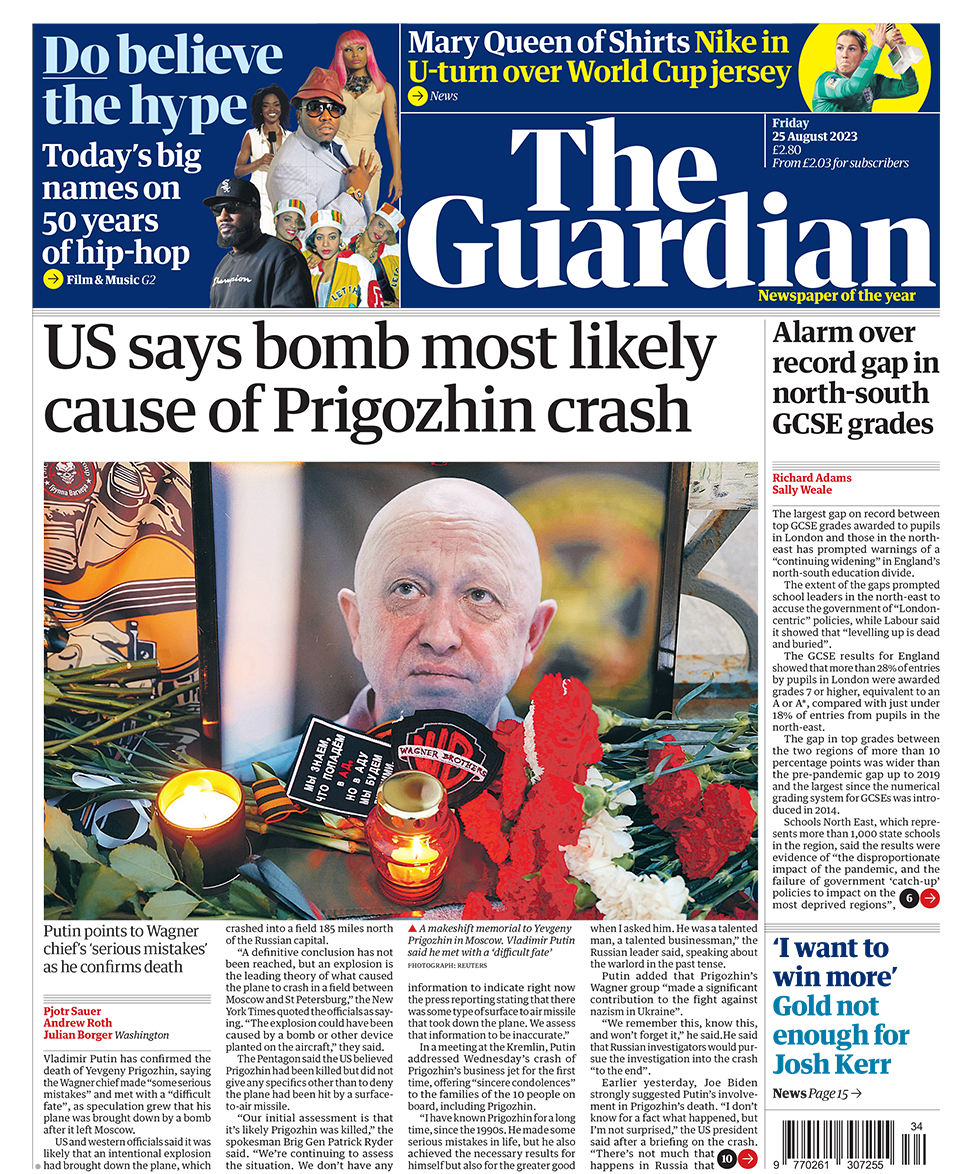 'Putin breaks silence' and 'bomb blew up jet' - BBC News