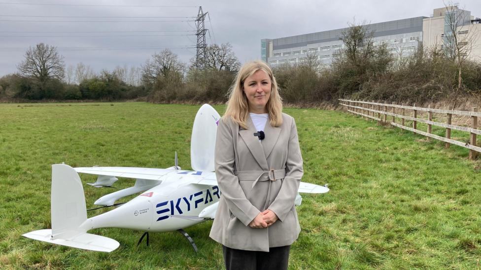 Coventry drone trial aims to speed up radioactive drug travel - BBC News
