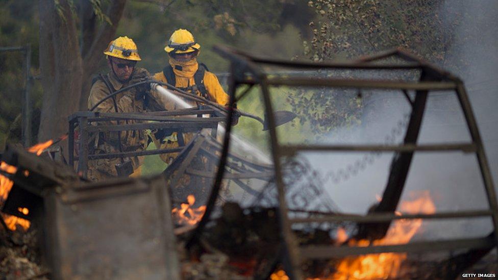 Wildfires scorch western US from Washington to California - BBC News