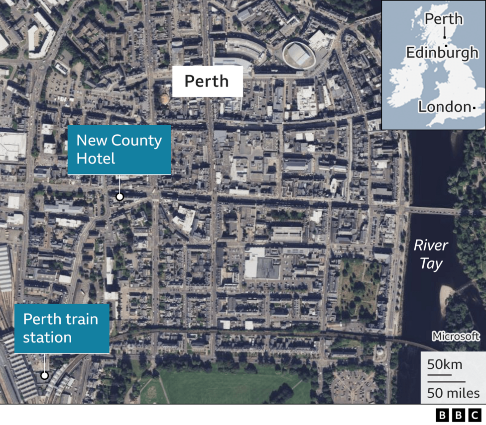 Perth hotel fire: Three dead in blaze at New County Hotel - BBC News