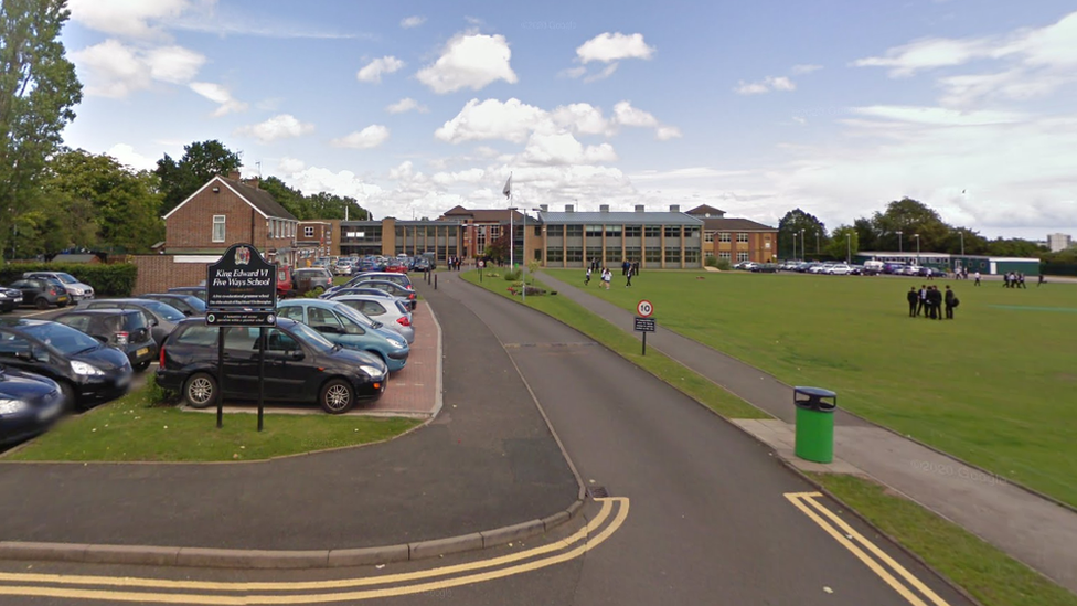 King Edward VI head teacher leaves role amid data breach - BBC News