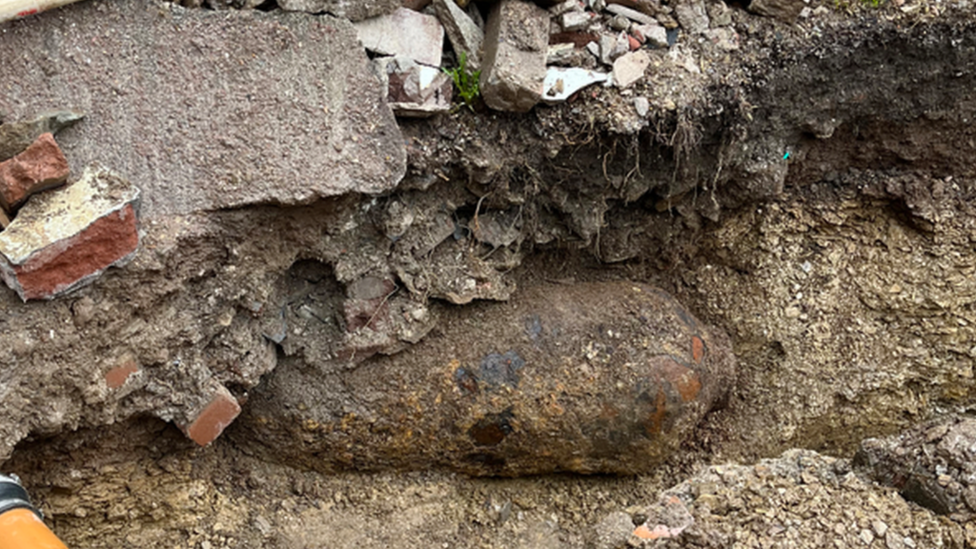 Plymouth WW2 bomb found in garden detonated at sea - BBC News