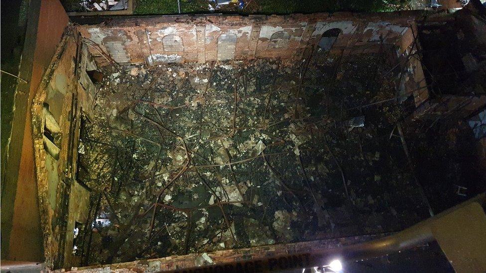 Willenhall fire: Dozens evacuated after blaze at abandoned venue - BBC News