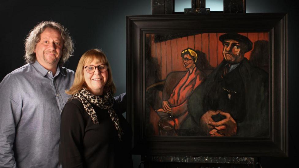 Tom McGuinness: Durham miner's unseen art on display - BBC News