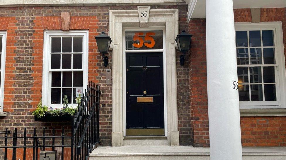 55 Tufton Street: The other black door shaping British politics - BBC News