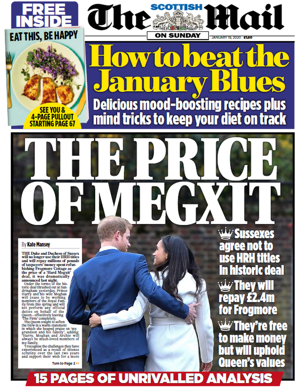 Scotland's papers: Megxit and prison 'zombie drugs' crisis - BBC News