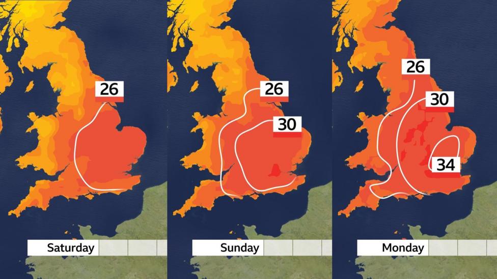 UK weather: Amber heat health alerts issued as temperatures to soar ...