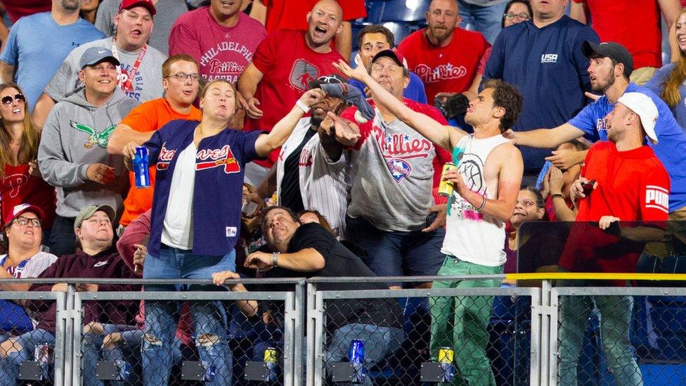 'A stray baseball cracked my skull' - BBC News