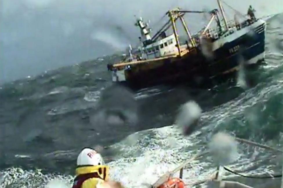 RNLI Peterhead returning to service after crew row - BBC News