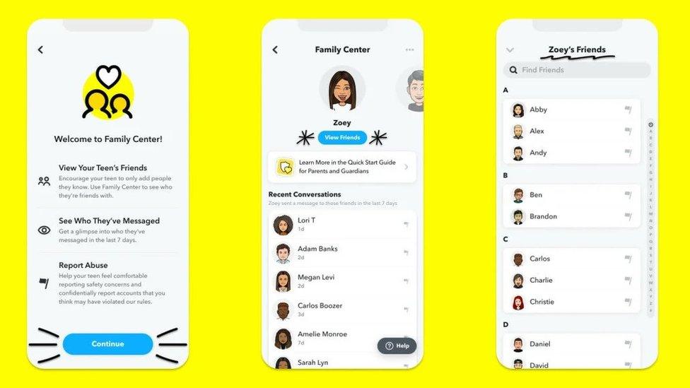 Snapchat Family Centre: What is it and how does it work? - BBC Newsround