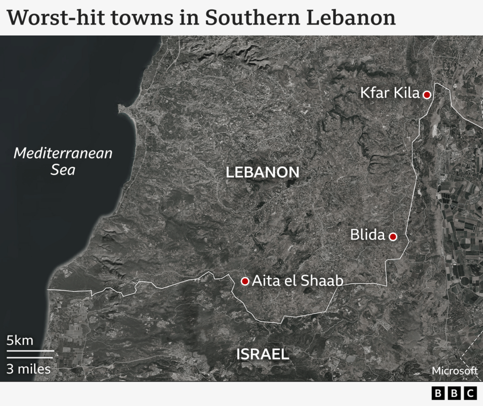 Israel-Hezbollah: Mapping the scale of damage of cross-border attacks ...