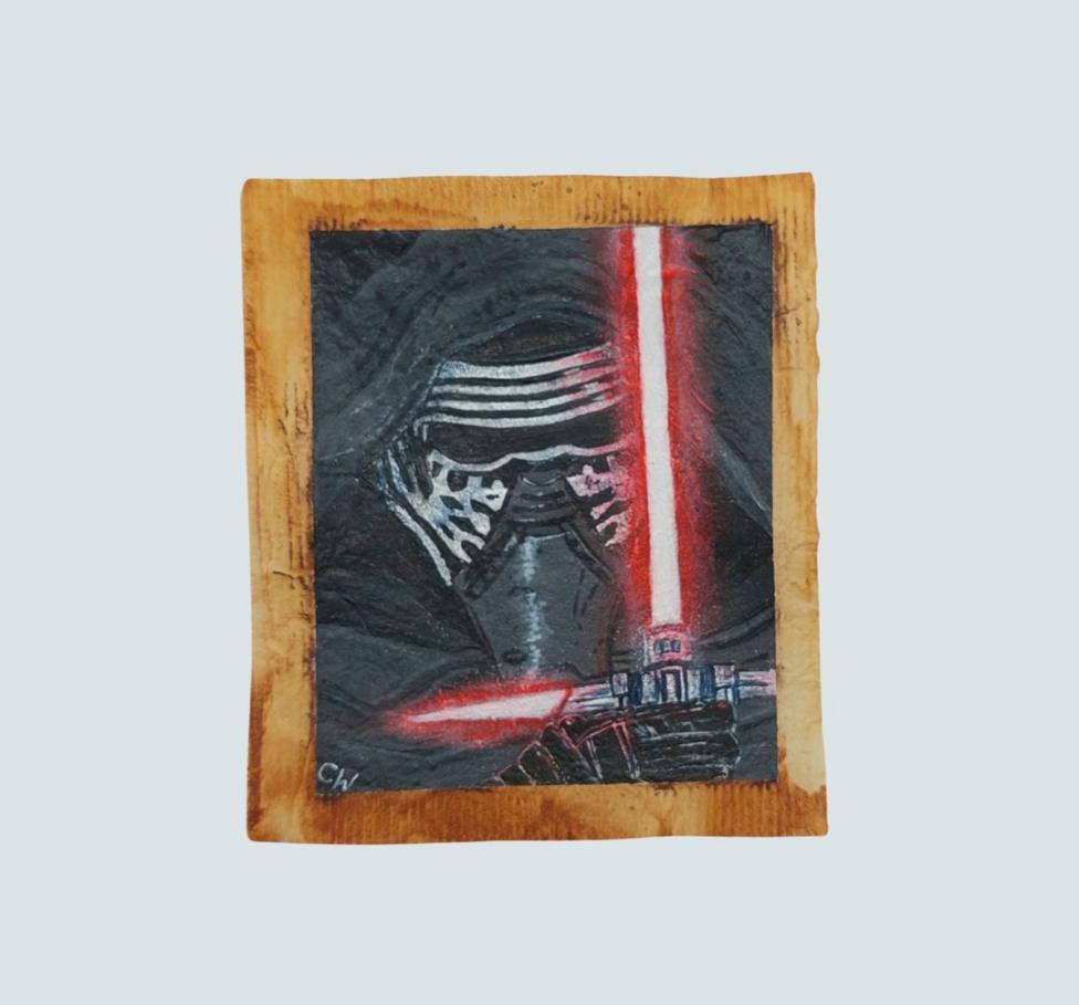 Star Wars: Artwork made from tea bags - BBC Newsround