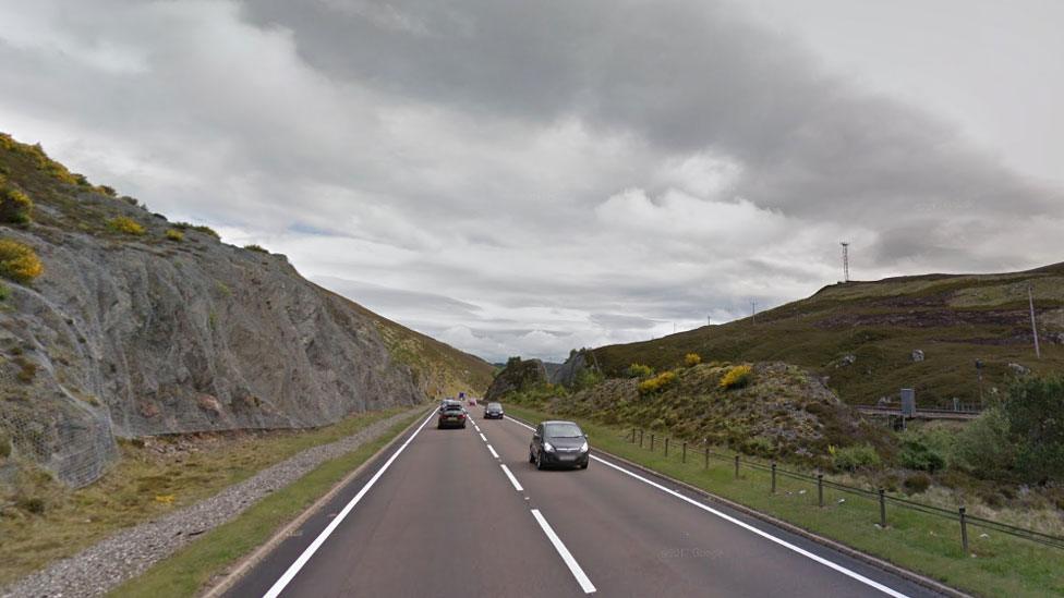 Work to begin at second highest point on A9 - BBC News