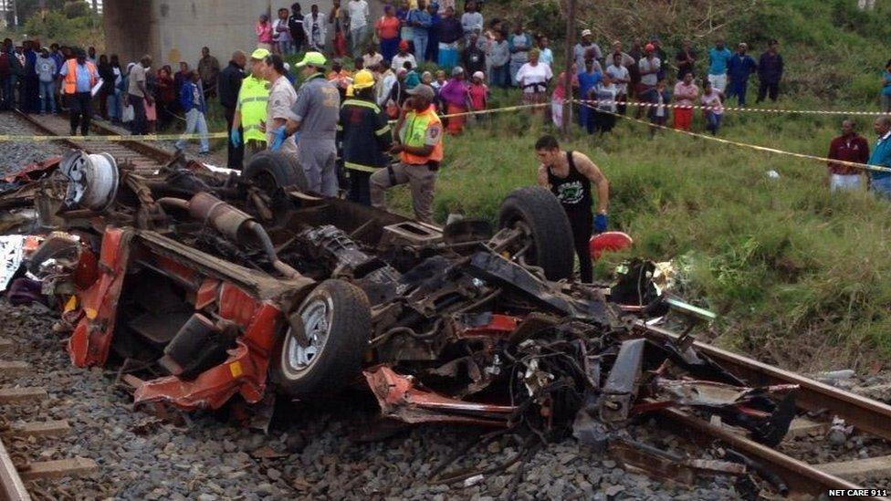 South Africa taxi collides with train near Ballito - BBC News