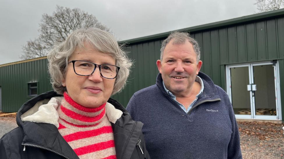 Much Wenlock farm shop destroyed by fire will reopen, owners say - BBC News