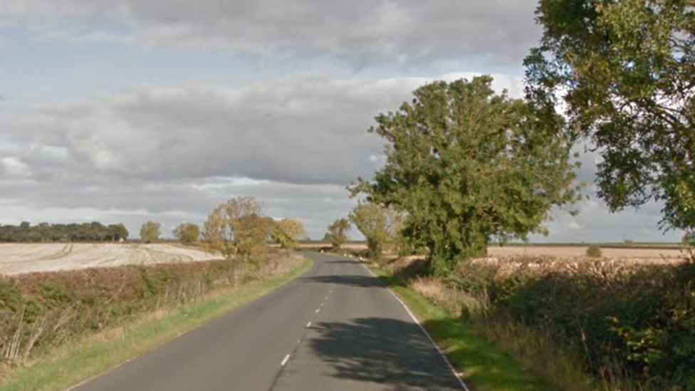 A1077 crash: Driver killed as car hits tree - BBC News