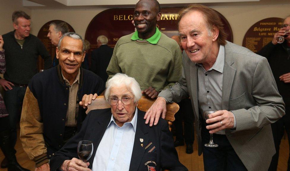 Britain's oldest living Olympian Bill Lucas enjoys 100th birthday - BBC ...