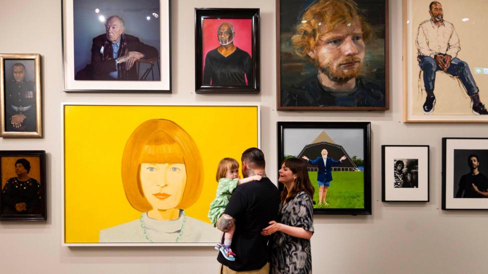 Sam Smith painting unveiled at London's National Portrait Gallery - BBC ...