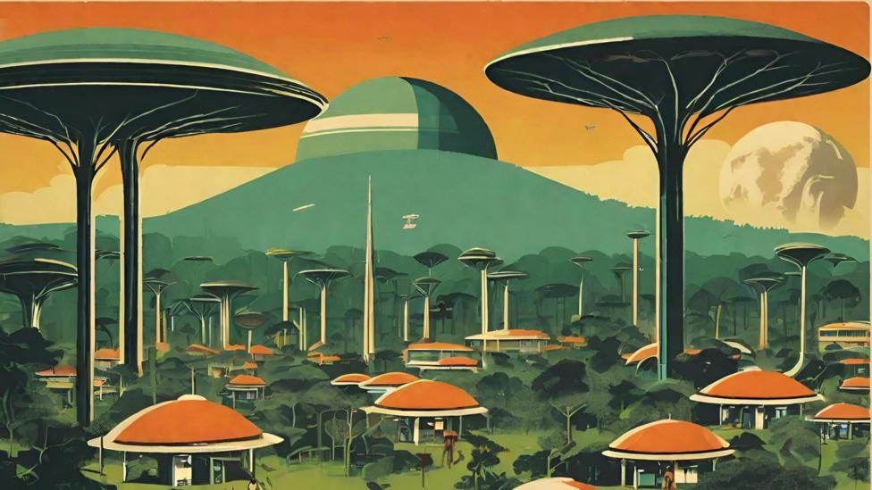 Kenya art: Creatives imagine a new utopia for Nairobi - BBC News