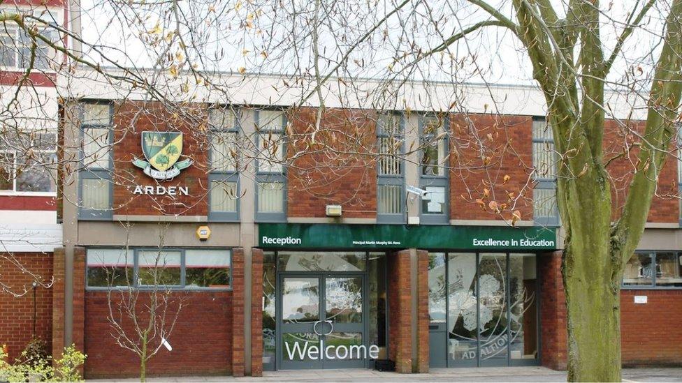 Arden Academy teacher arrested over 'inappropriate conduct' - BBC News