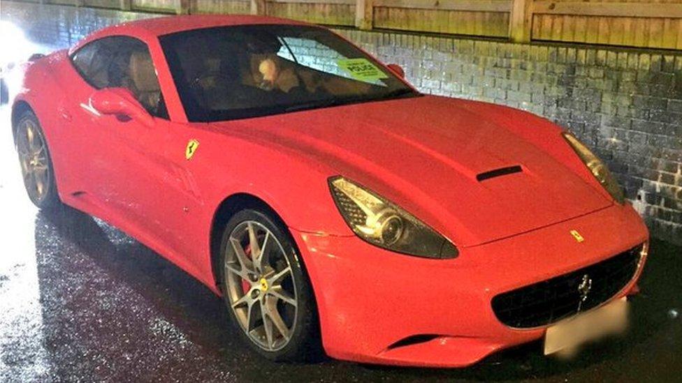 Ferrari stopped and seized by police in Norwich - BBC News