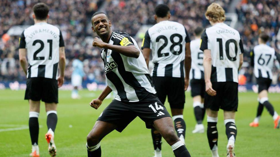 Alexander Isak scores 50th league goal but Newcastle hang on against ...