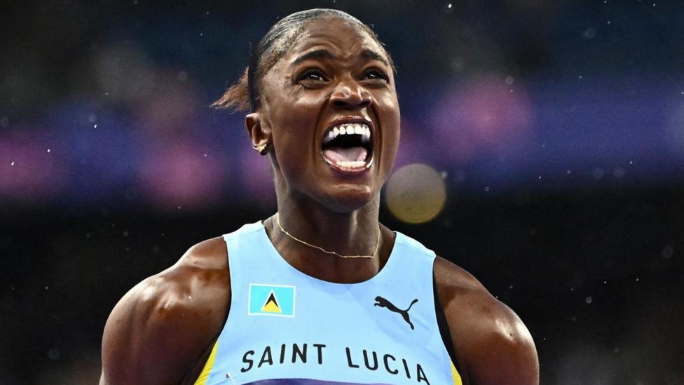 Julien Alfred: Olympic 100m champion's journey from breaking point to ...