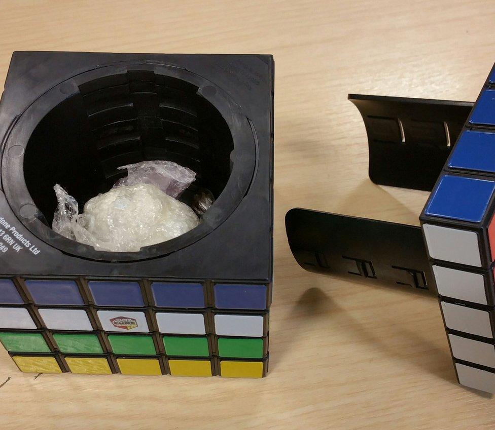Chatham police seize Class A drugs in fake Rubik's cube - BBC News