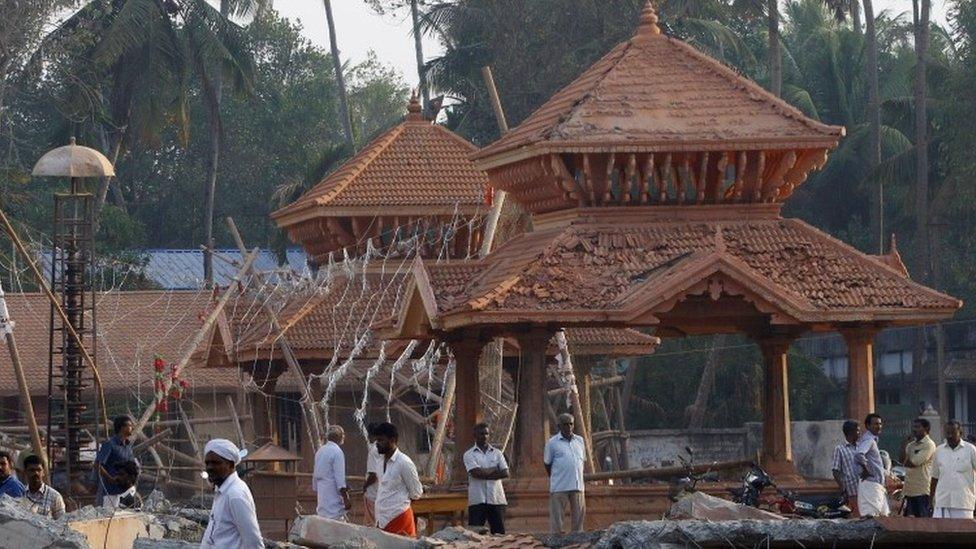 The village losing its livelihood after Kerala temple tragedy - BBC News