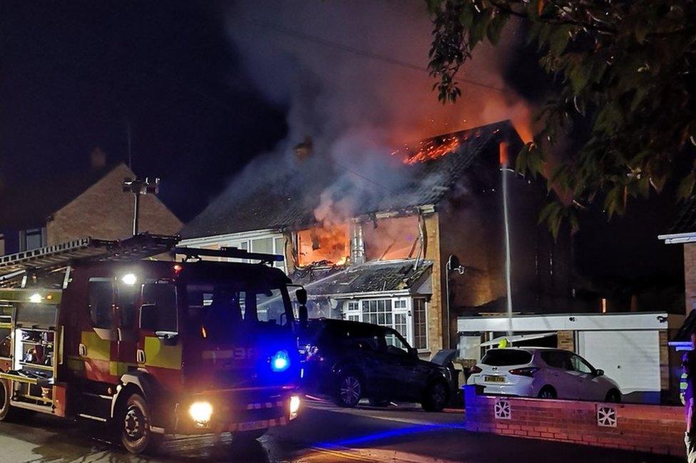 Chantry house fire: Neighbours rescue family from 'suspicious' blaze ...