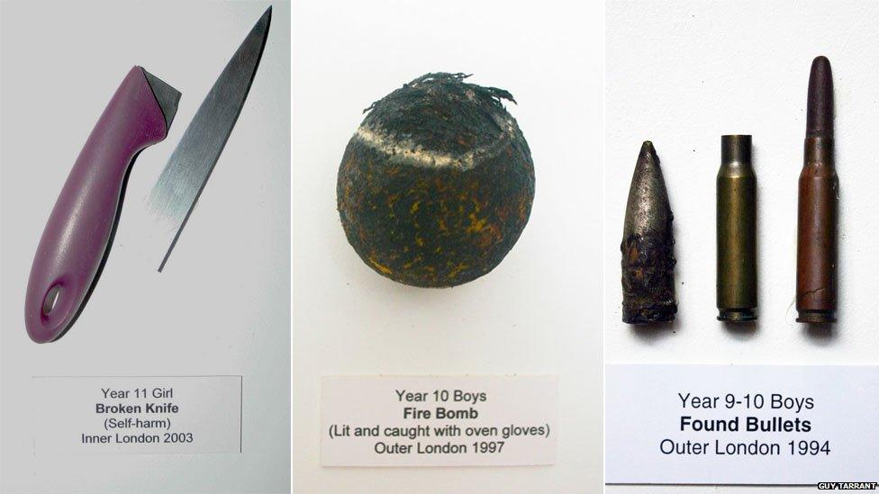 How weapons confiscated in UK schools have changed over the years - BBC ...