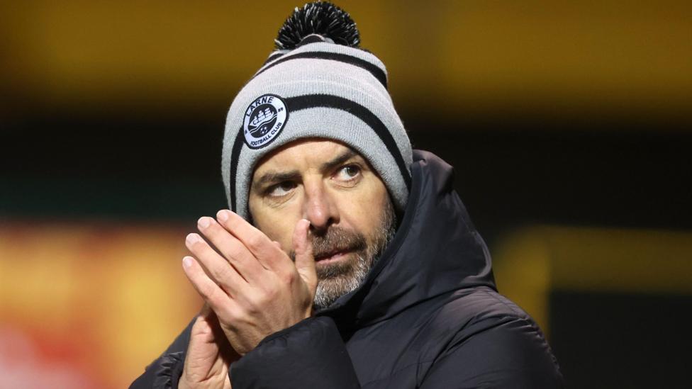 Tiernan Lynch: Larne boss to stay at Inver Park despite St Johnstone approach - BBC Sport