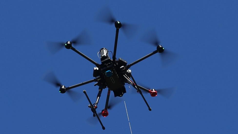Coventry drone trial aims to speed up radioactive drug travel - BBC News