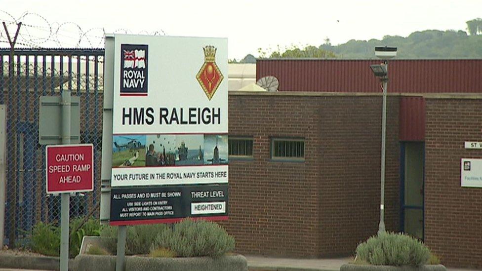 Royal Navy sailor found dead at Cornwall base - BBC News