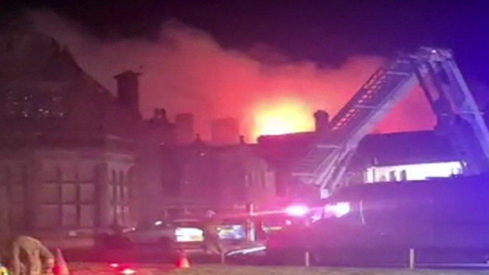Thornton Manor wedding venue fire not suspicious, say police - BBC News