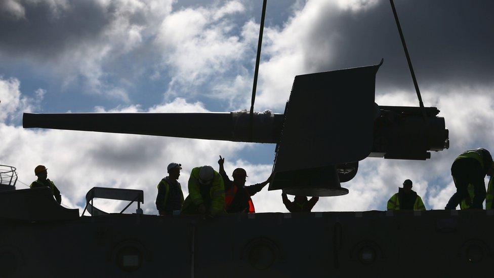 HMS Caroline: Belfast metalworkers make World War One replica guns for ...