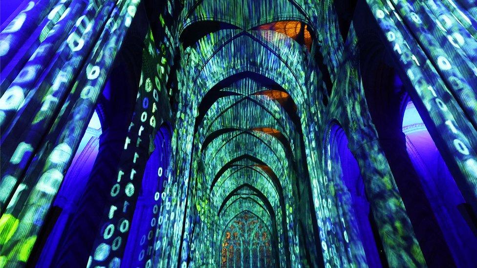 Durham Cathedral light show dazzles visitors with science spectacular ...