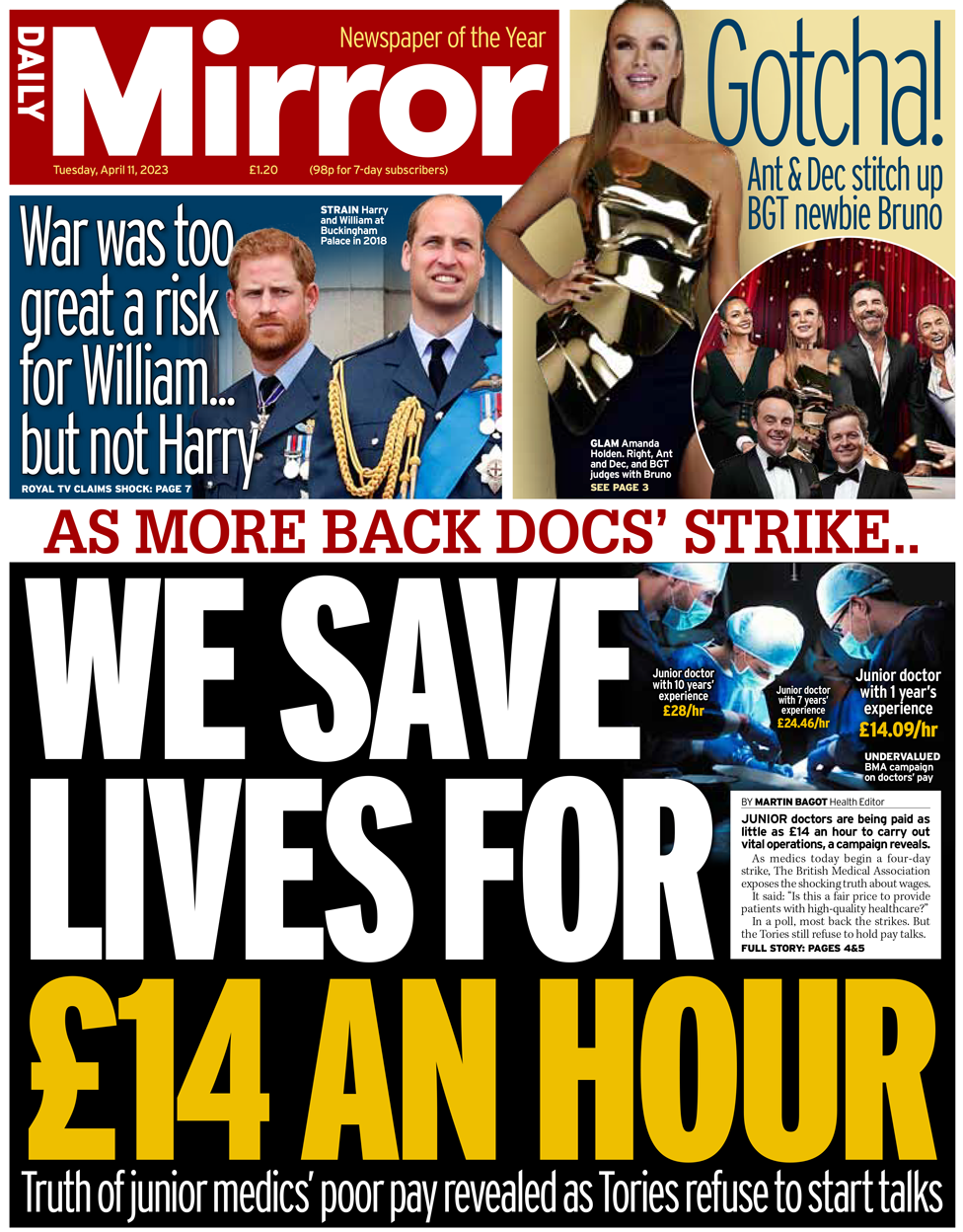 NHS strike 'going to hurt' and Biden's Stormont hope - BBC News