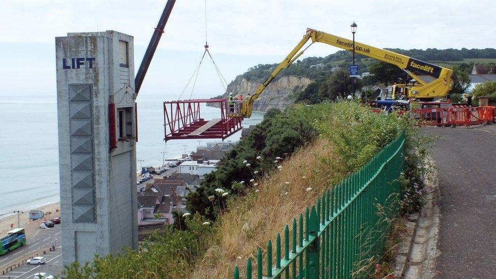 Isle of Wight Shanklin Cliff Lift reopens after repairs - BBC News