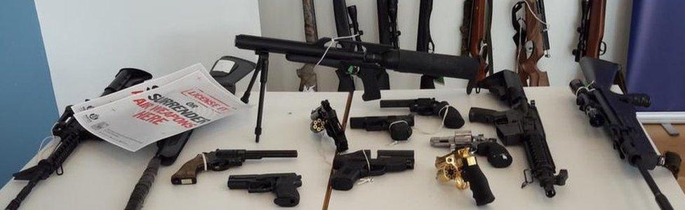 Thousands of air weapons surrendered during amnesty - BBC News