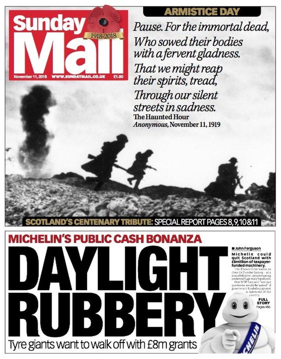 Scotland's papers: 'We shall never forget' - BBC News