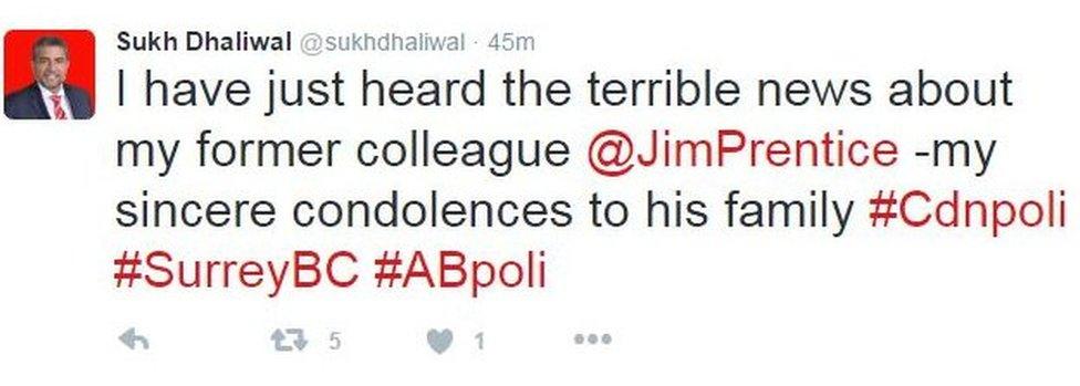 Jim Prentice death: Ex-Alberta premier killed in plane crash - BBC News